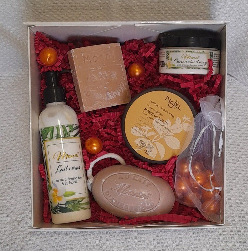 Coffret Monoï & lait d'ânesse - Douceurdessens